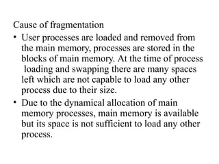 FRAGMENTATION final impotant topic .pptx | Data Storage and Warehousing | Computing