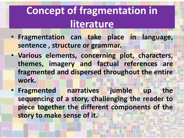 Fragmentation in "Midnight's Children" | PPTX