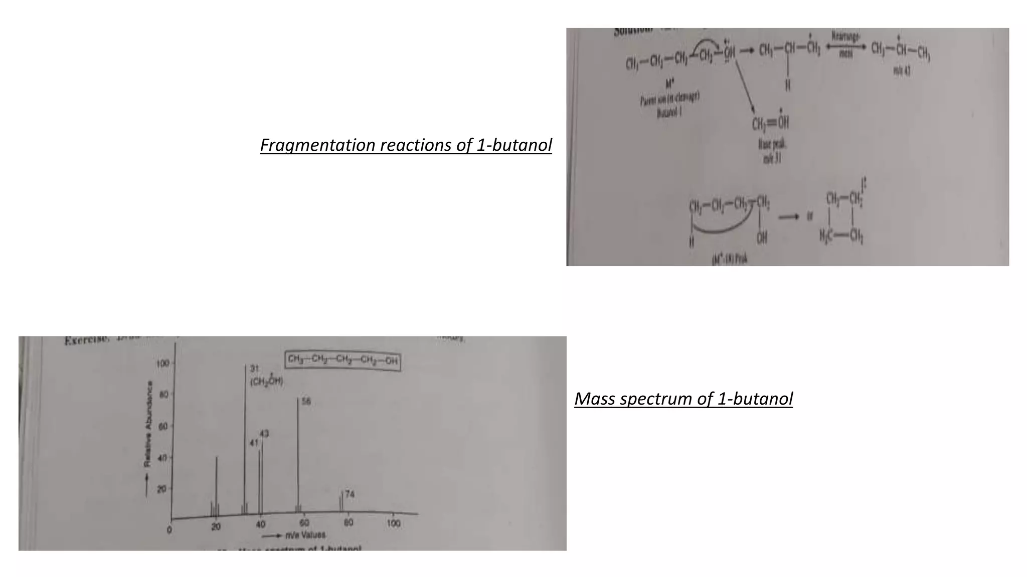 Fragmentation of different functional groups | PPTX
