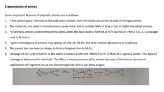 Fragmentation of different functional groups | PPTX