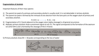 Fragmentation of different functional groups | PPTX