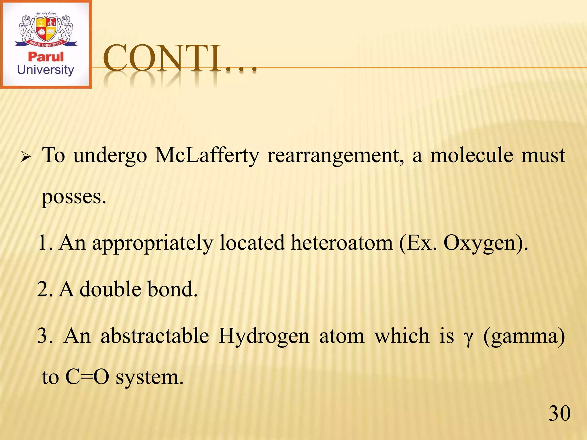 Fragmentation of important functional group- Alkane and corbonyl ...