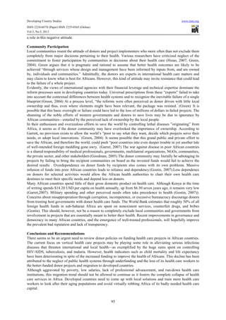 Fragmentation of health care delivery services in africa | PDF