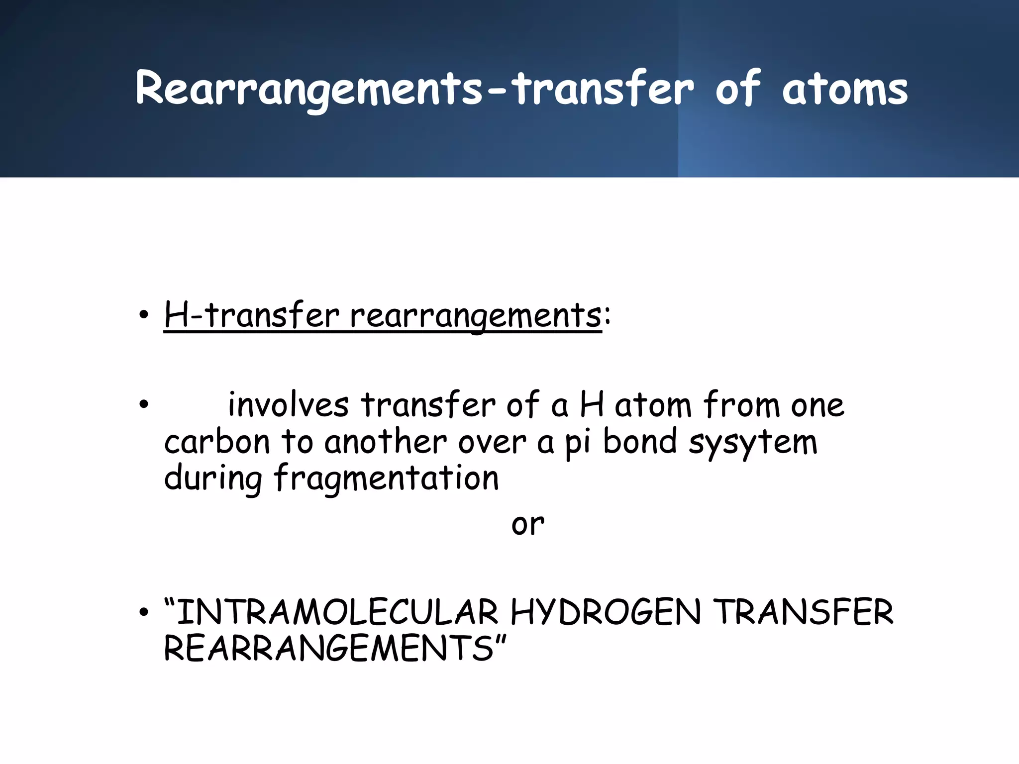 Fragmentation Pattern of Mass Spectrometry | PDF