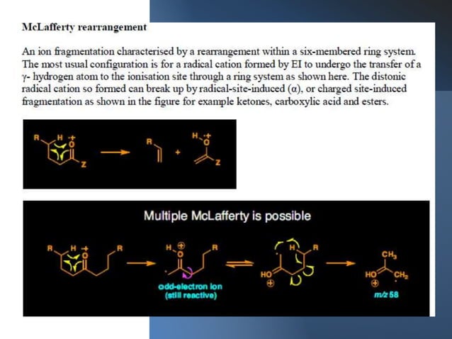 Fragmentation Pattern of Mass Spectrometry | PDF