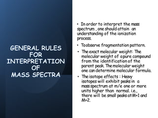 Fragmentation Pattern of Mass Spectrometry | PDF