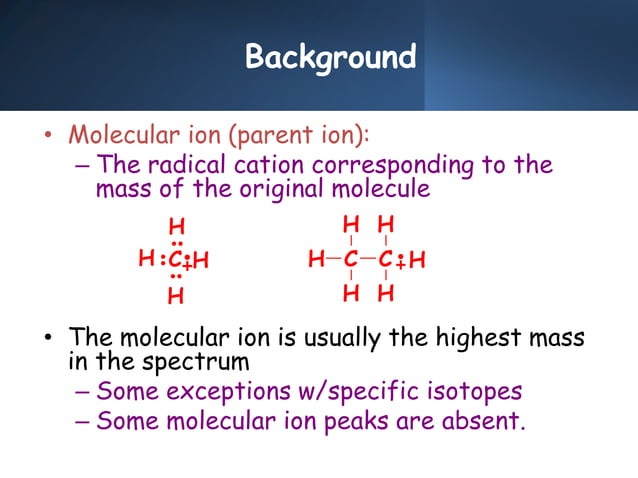 Fragmentation Pattern of Mass Spectrometry | PDF