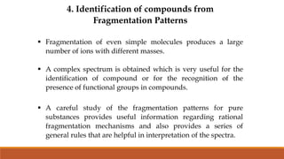 Fragmentation rules mass spectroscopy | PPTX
