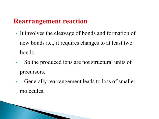 Fragmentation Techniques In Mass Spectroscopy Ppt