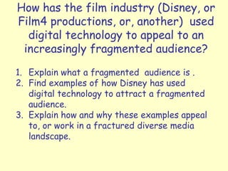Fragmented Audiences in a Diverse Media Landscape | PPT