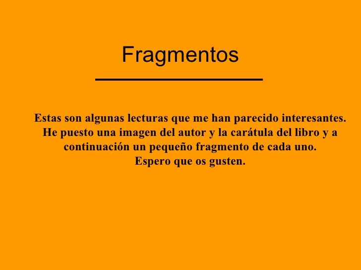 Fragmentos