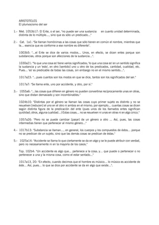La contradicción y la gradualidad del ser en la historia de la ...