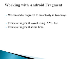 Fragments In Android | PDF | Programming Languages | Computing