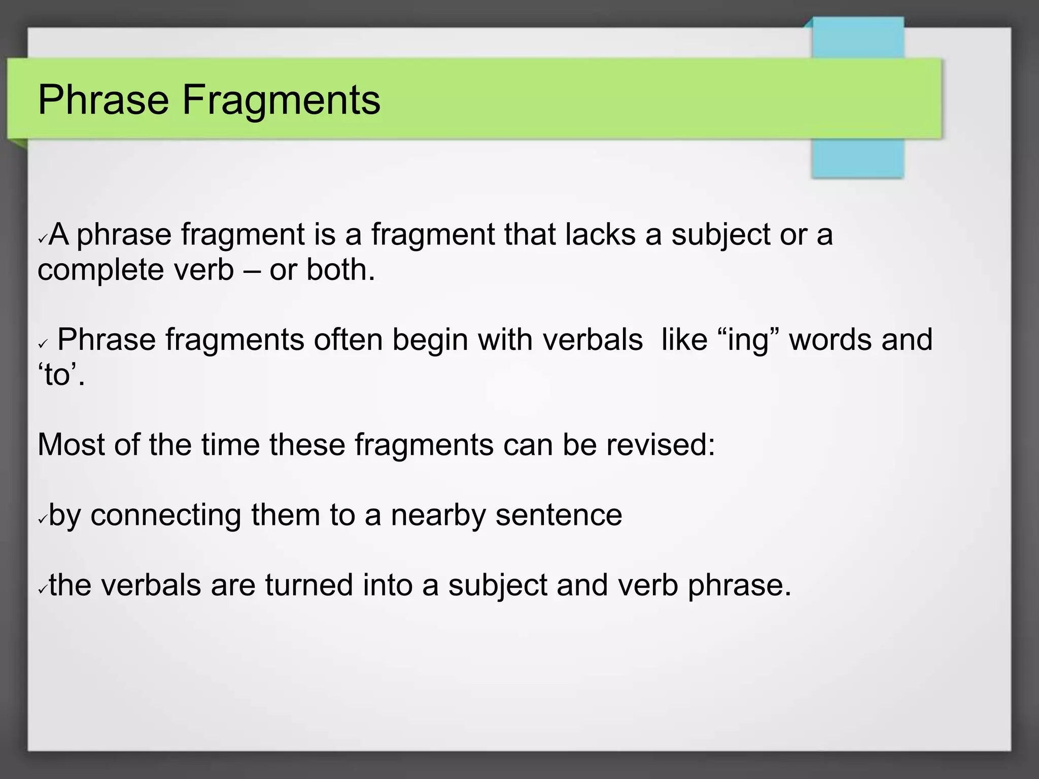 Fragments.ppt