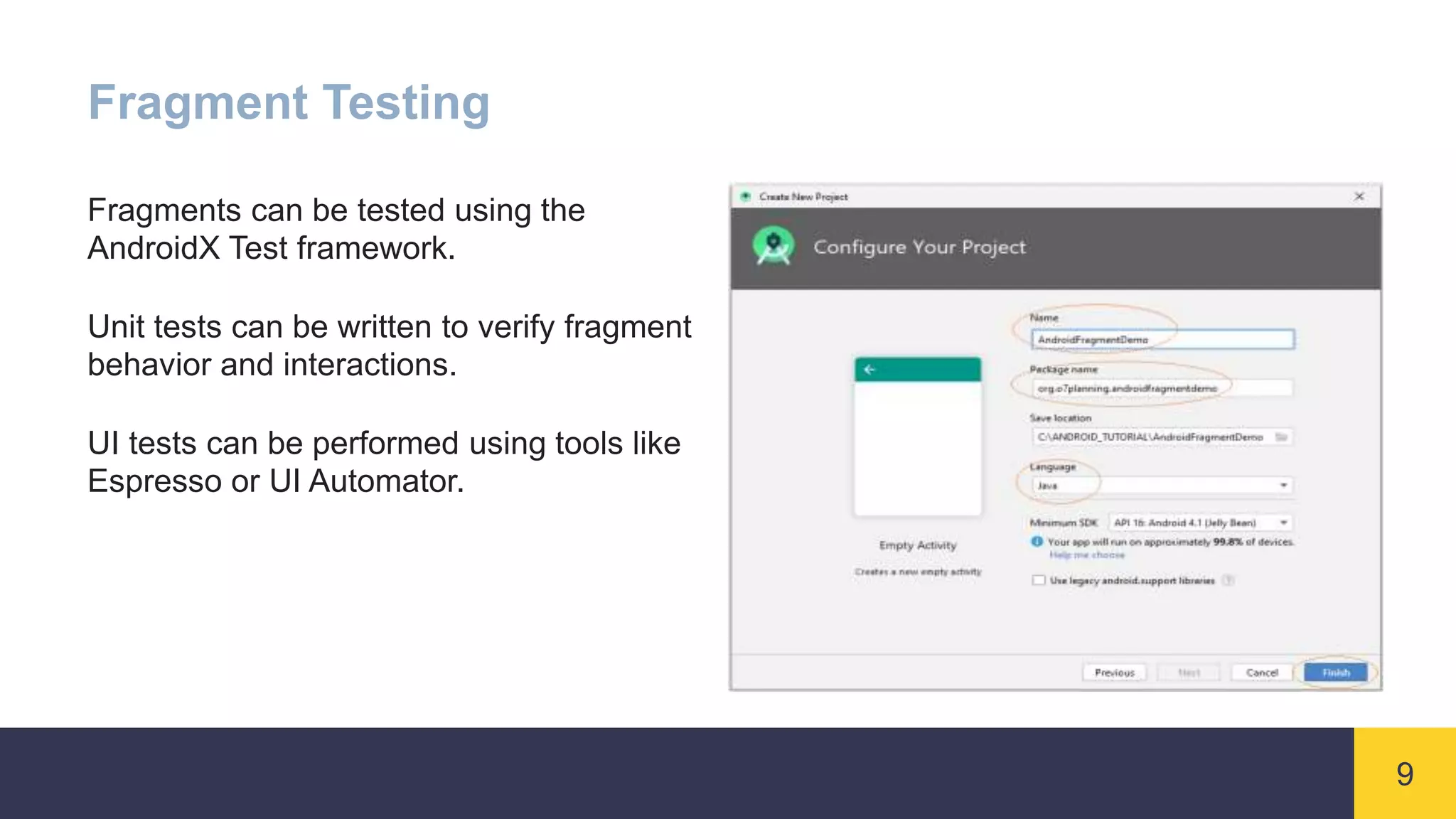 Fragments In Android.pptx | Operating Systems | Computer Software and Applications