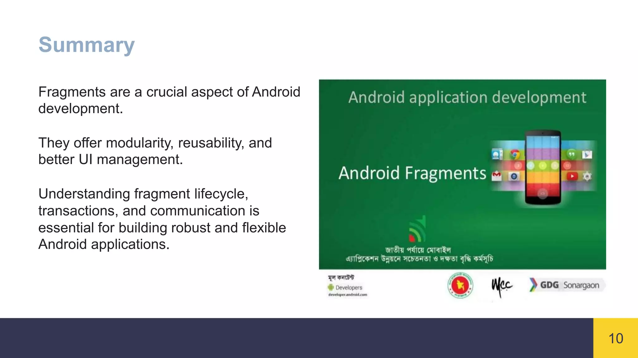 Fragments In Androidpptx 