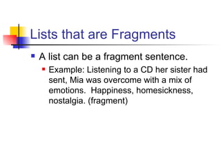 Fragments notes 2 powerpoint | PPT | Desktop Publishing | Computer ...