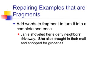 Fragments notes 2 powerpoint | PPT | Desktop Publishing | Computer ...