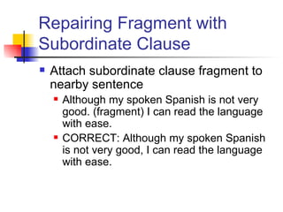 Fragments notes 2 powerpoint | PPT | Desktop Publishing | Computer ...