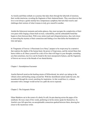 Fragments of Forever | PPTX | Romance | Genres