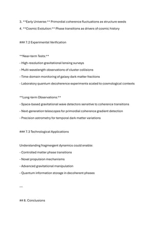 Fragmergent Cosmology, A Unified Theory of Dark Matter via Quantum ...