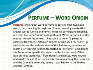 Fragrance biblical perspective_summary | PDF