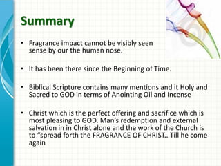 Fragrance biblical perspective_summary | PDF