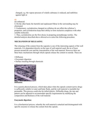 Fragrance finishes of textile | DOC