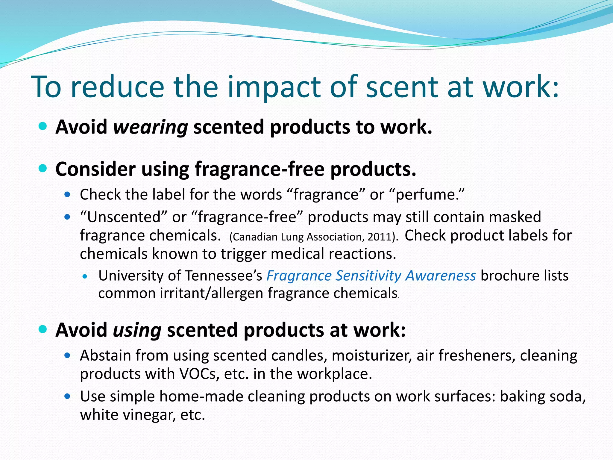 Fragrance Sensitivity Awareness | PPTX