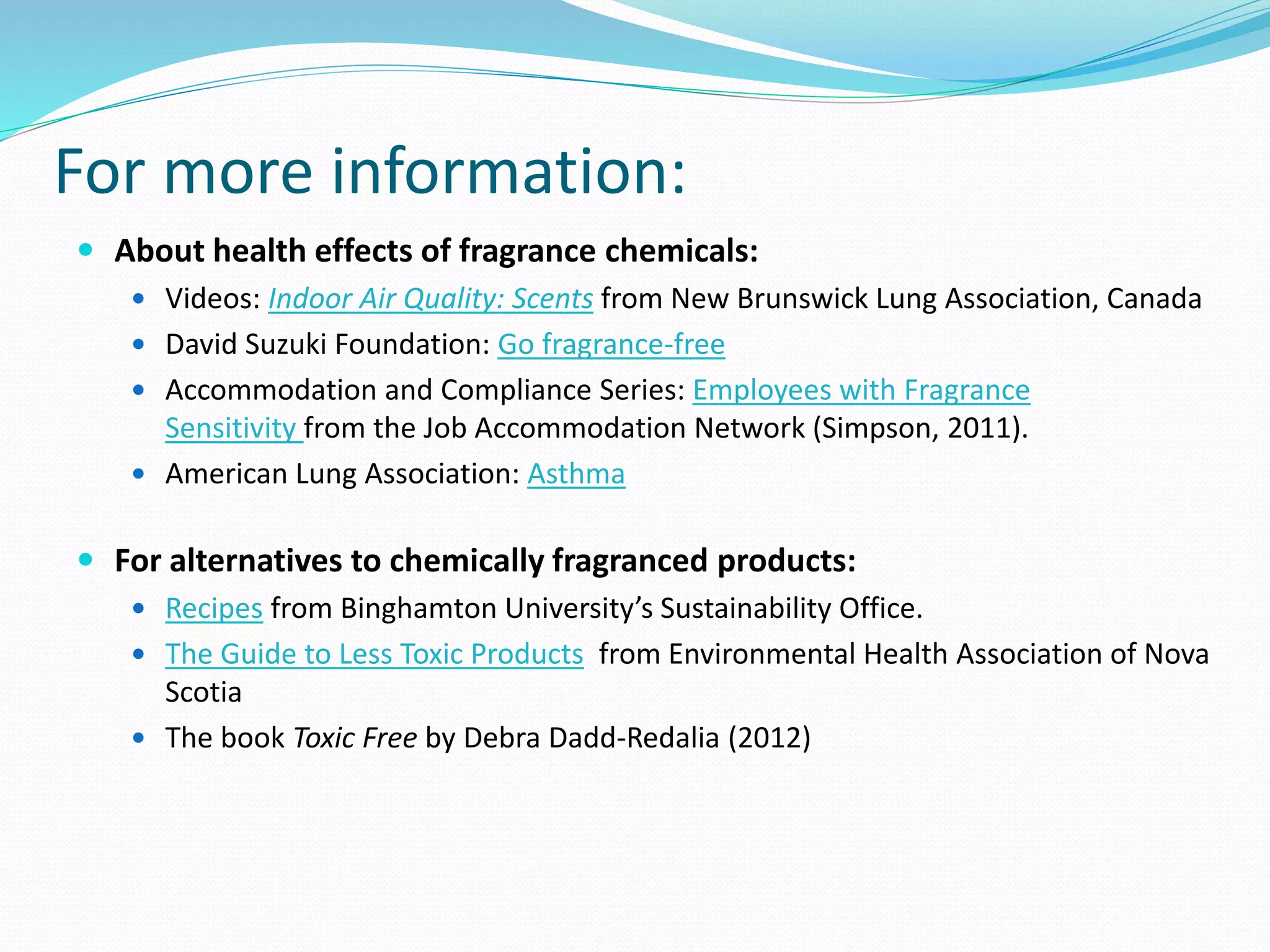 Fragrance Sensitivity Awareness | PPTX