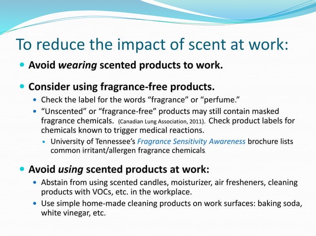 Fragrance Sensitivity Awareness | PPTX