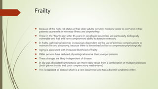Frailty in the elderly | PPTX