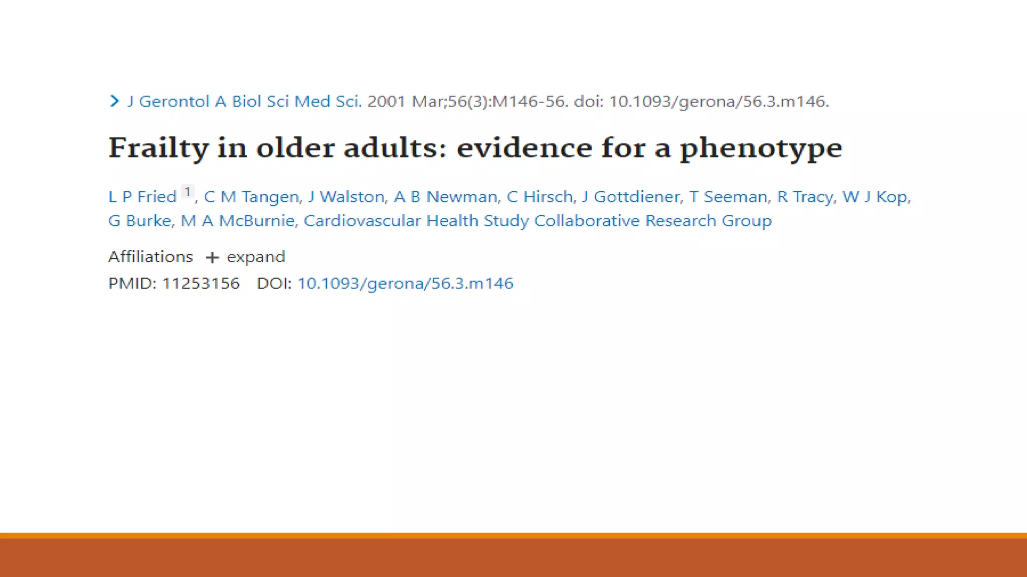Frailty in older adults: Myths and Facts | PPTX