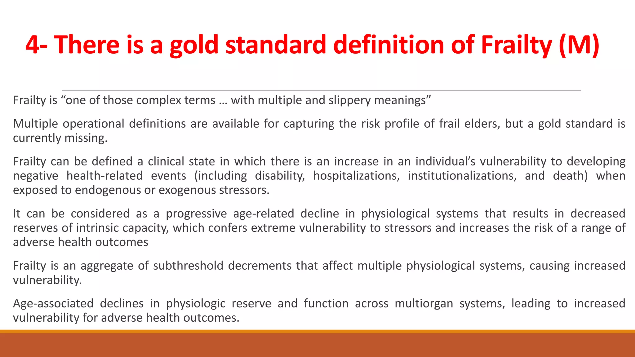 Frailty in older adults: Myths and Facts | PPTX