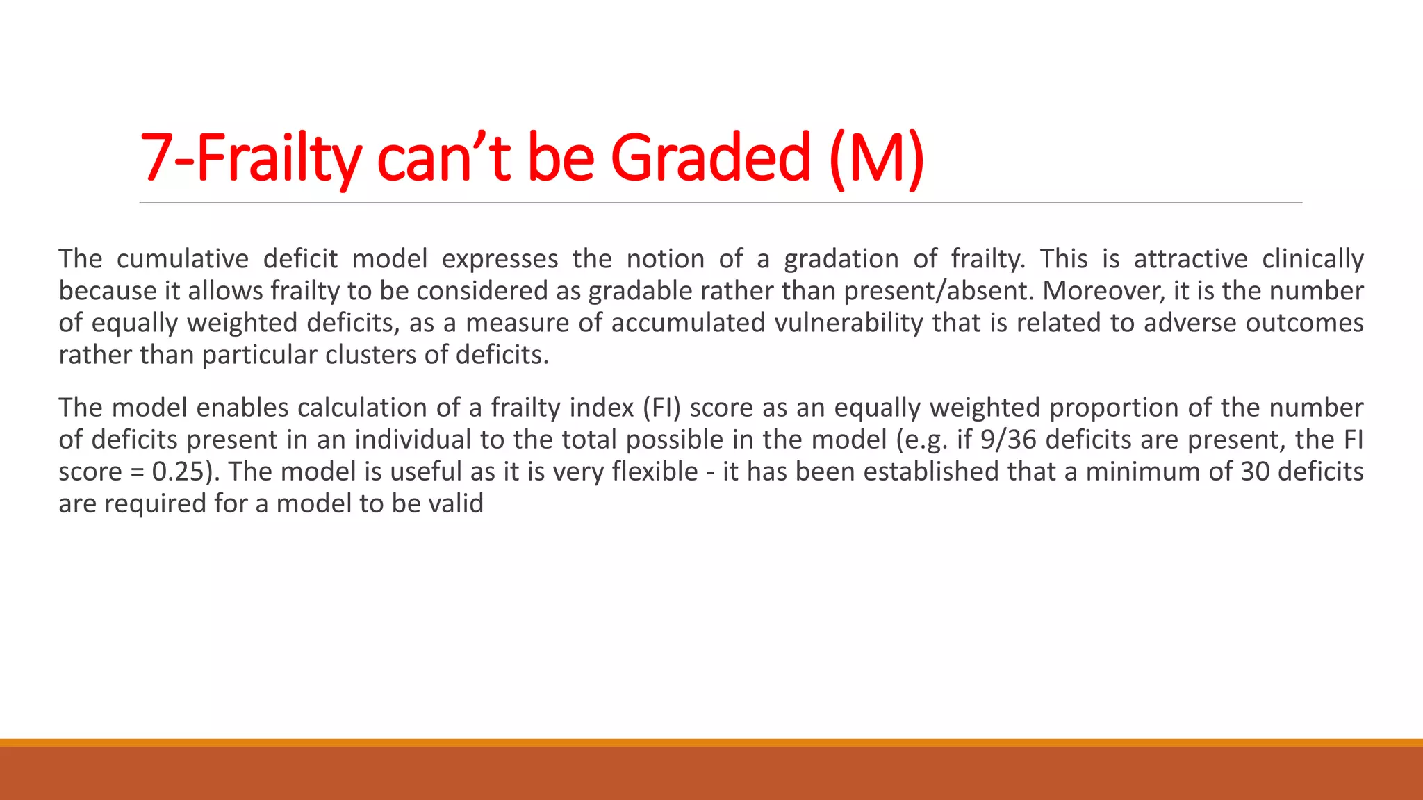 Frailty in older adults: Myths and Facts | PPTX
