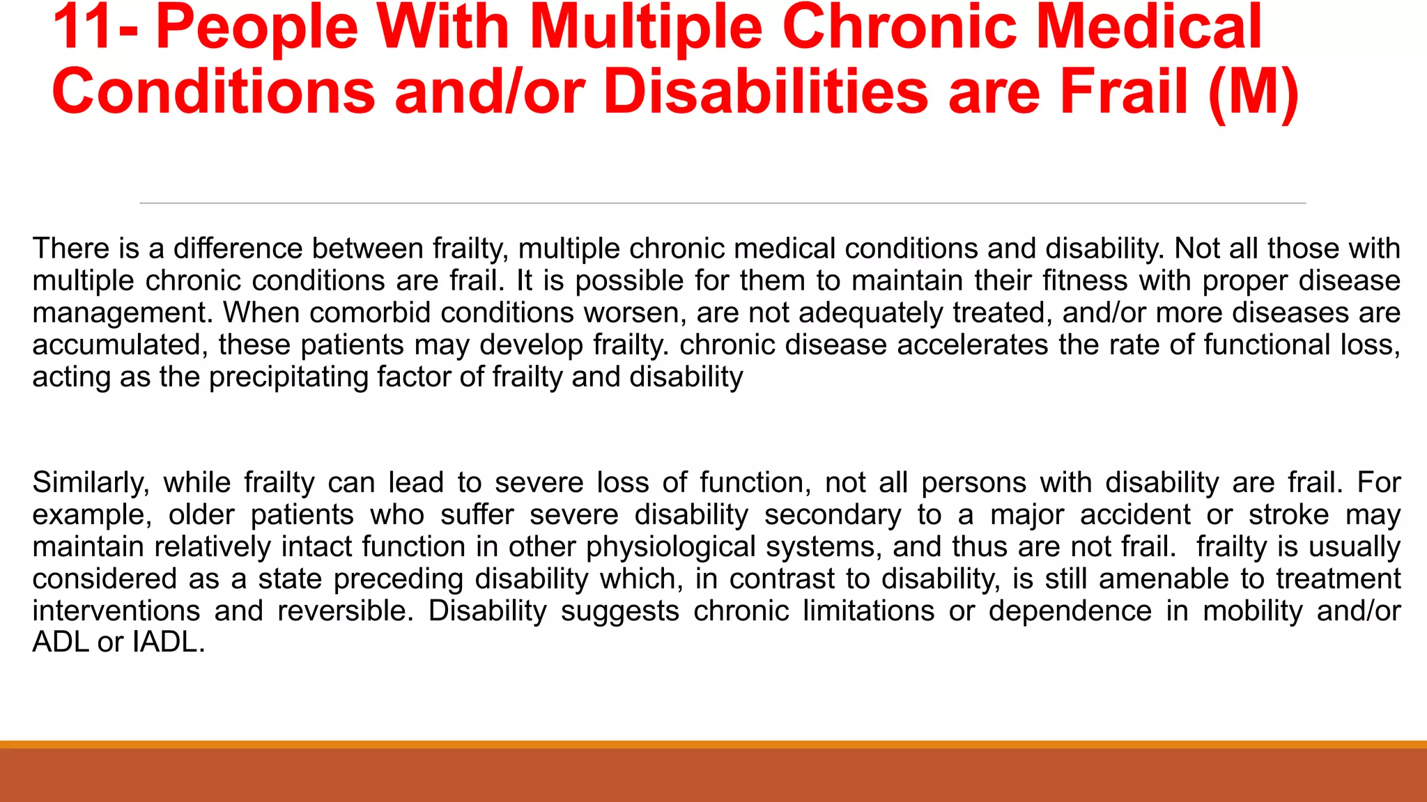 Frailty in older adults: Myths and Facts | PPTX