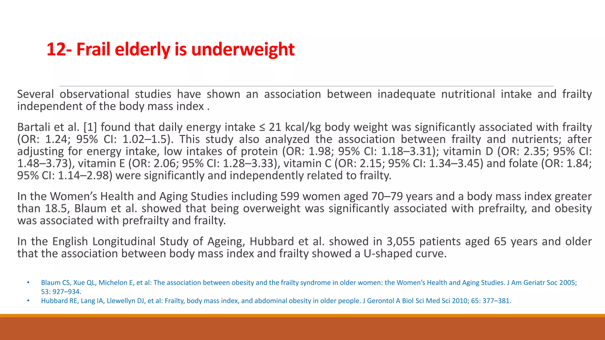 Frailty in older adults: Myths and Facts | PPTX