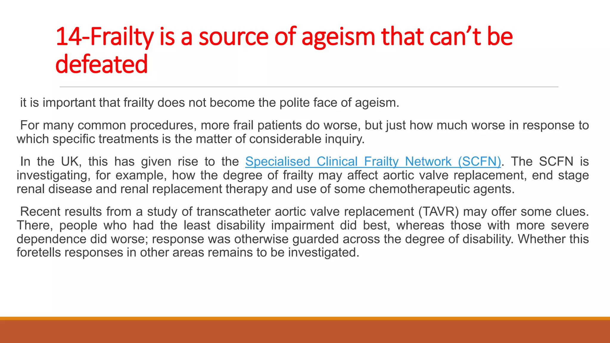 Frailty in older adults: Myths and Facts | PPTX