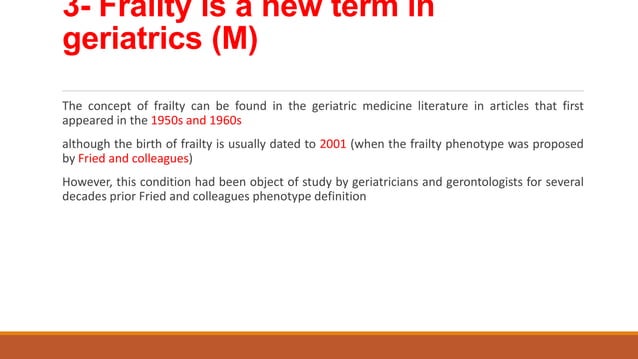 Frailty in older adults: Myths and Facts | PPTX | Physical Therapy ...