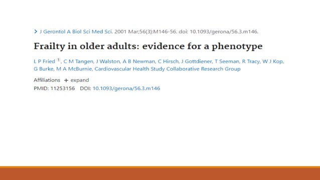 Frailty in older adults: Myths and Facts | PPTX | Physical Therapy ...