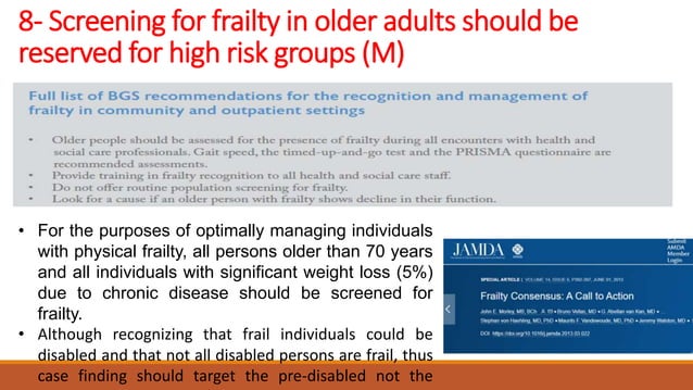 Frailty in older adults: Myths and Facts | PPTX | Physical Therapy ...