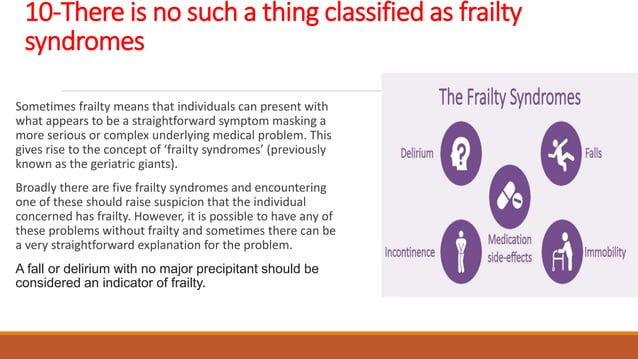 Frailty in older adults: Myths and Facts | PPTX | Physical Therapy ...