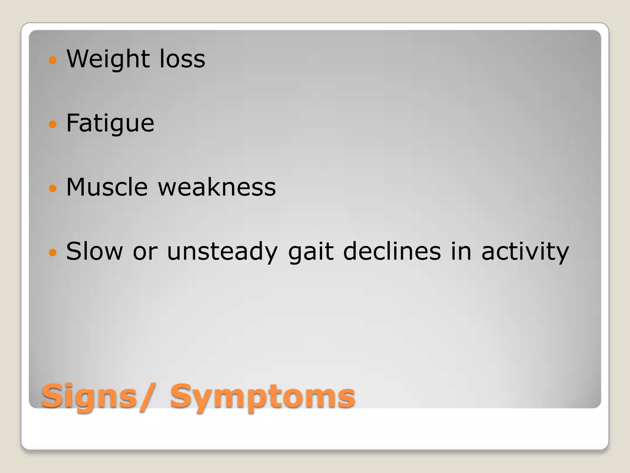 Frailty presentation | PPTX