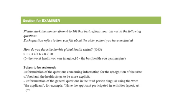 Frailty screening tool | PPTX | Physical Therapy | Wellness