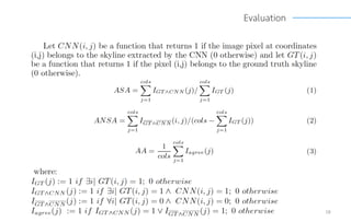 Convolutional Neural Network for pixel-wise skyline detection | PPT