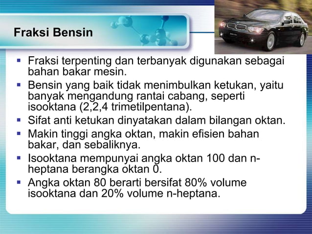 Fraksi-fraksi Minyak Bumi | PPTX