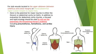 Evaluation management of abdominal stab wound | PPT