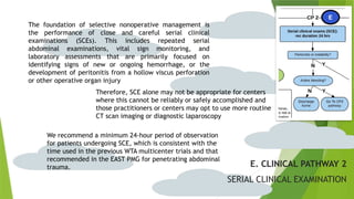Evaluation management of abdominal stab wound | PPT