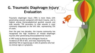 Evaluation management of abdominal stab wound | PPTX