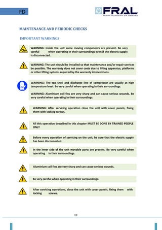 Fral fd750 and fd980 manual | PDF